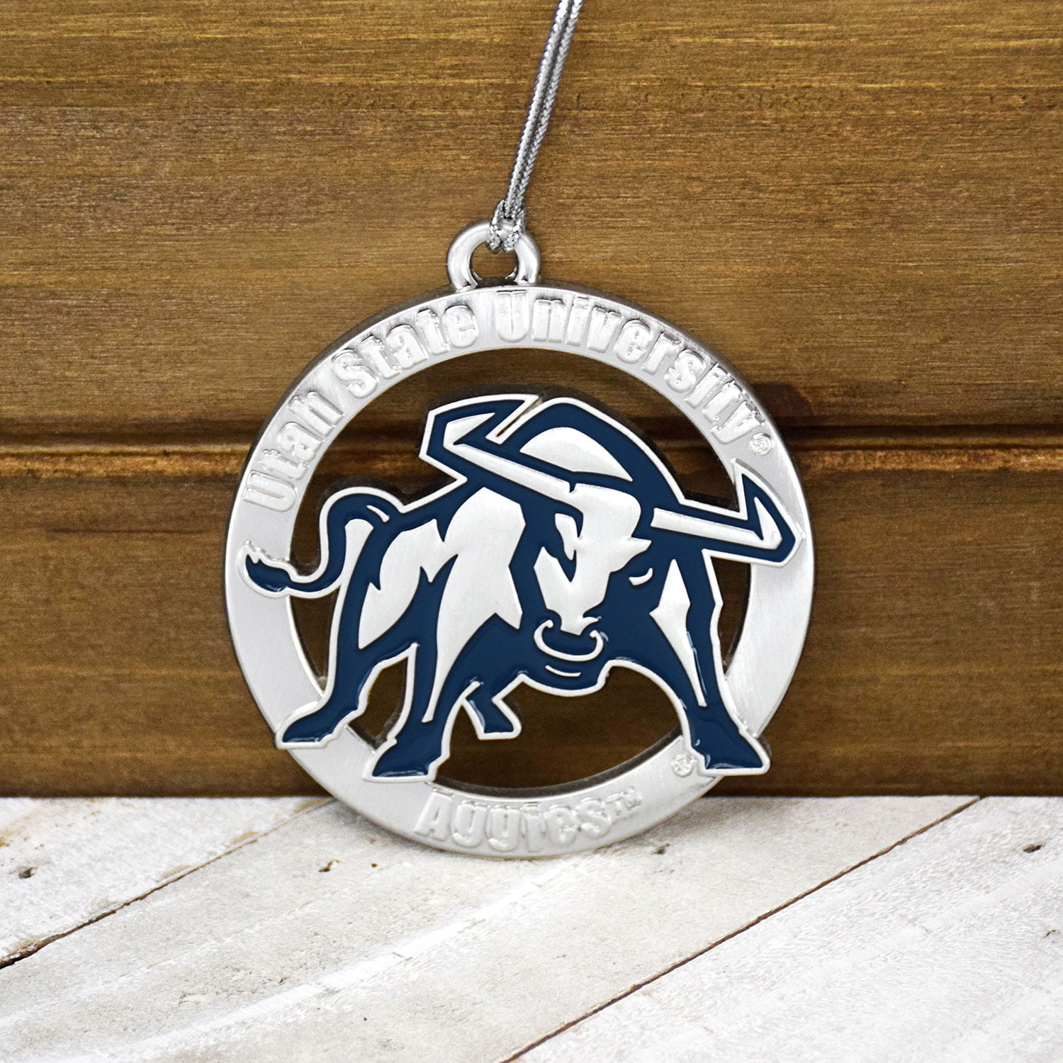 Fan Frenzy Gifts Utah State Aggies Officially Licensed Silver Ornament ...