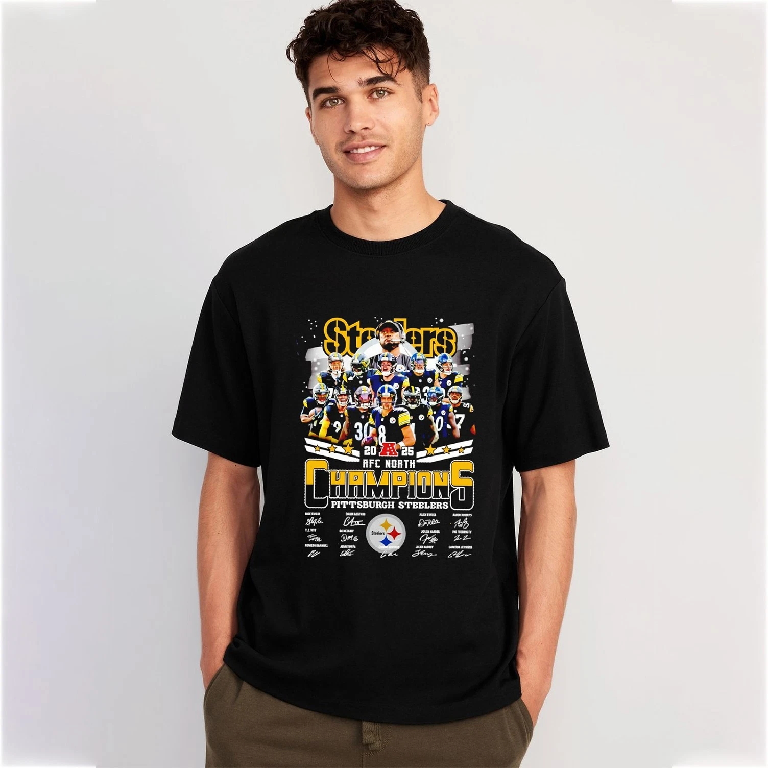 Fan Gift Pittsburgh 2025 AFC North Division Champions TShirt - Walmart.com