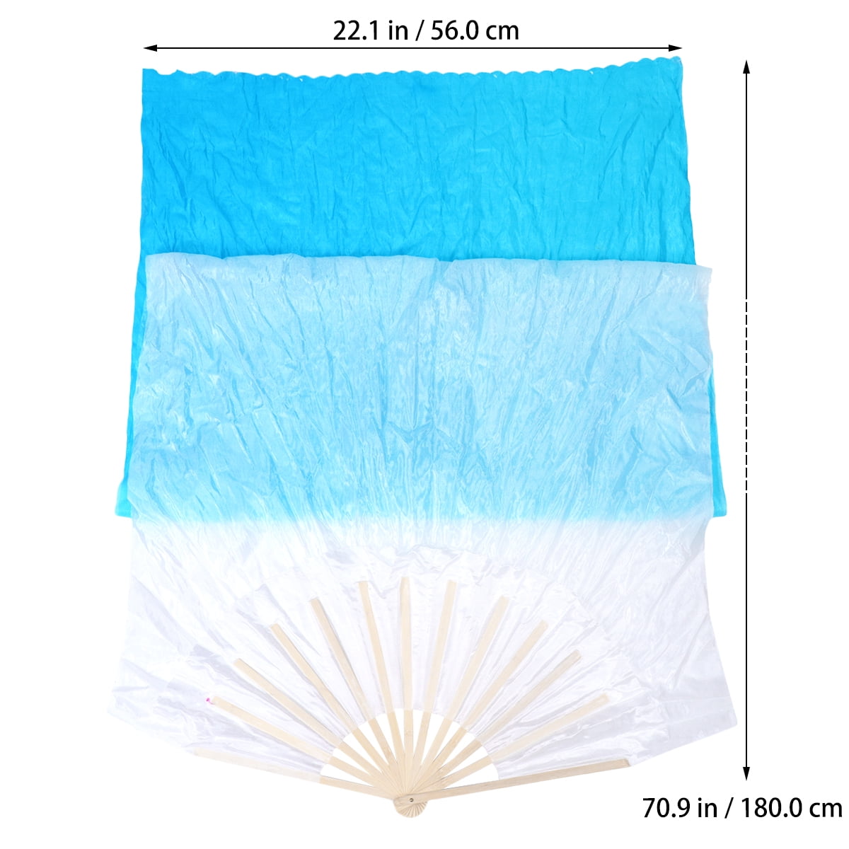 Fan Hand Held Fans Belly Dancer Accessories Women Real Silk Lengthened ...