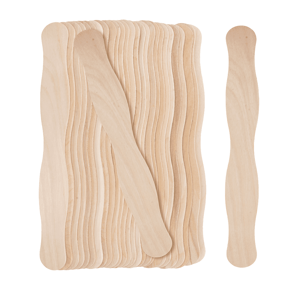 Fan Handle, Craft Stick, Wooden Paddle Kit for Wedding, Program ...