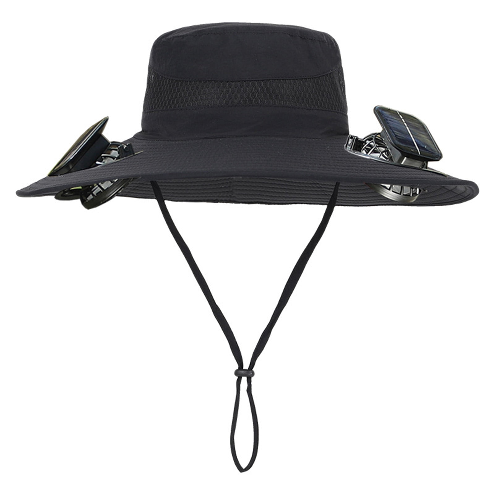 Fan Hat with Solar Charging Solar Fan Hat with Wide-brimmed Design Dual ...
