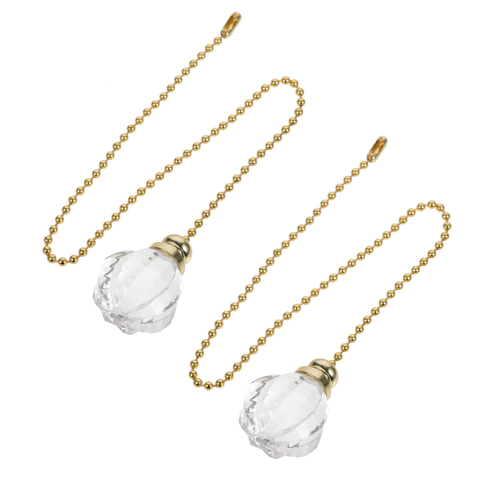 Fan Light Hanging Chain Crystal Ceiling Pull Extender for 2 Pcs ...