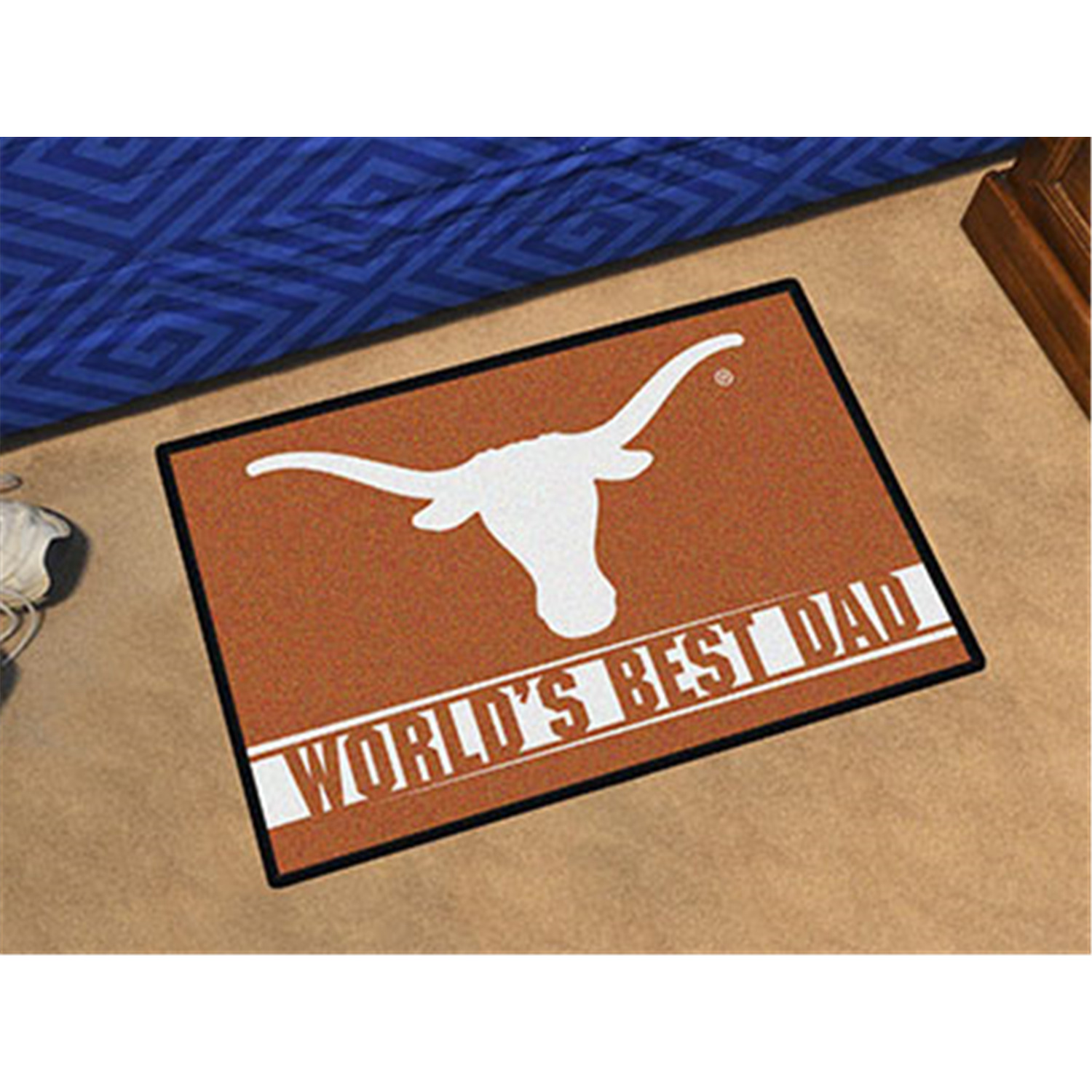 Fan Mats Texas Car Caddy-Size:19"x30",Style:WB Dad Starter Mat ...