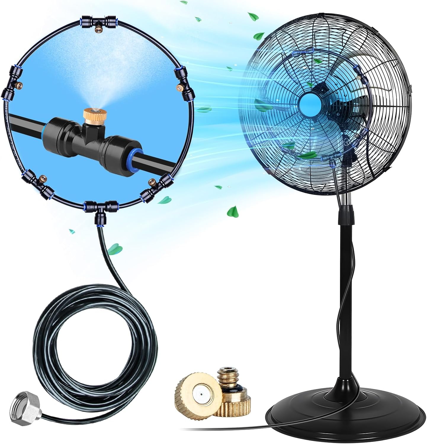 Fan Misting Kit for a Cool Patio Breeze 16.4FT Misting Line, 5 ...