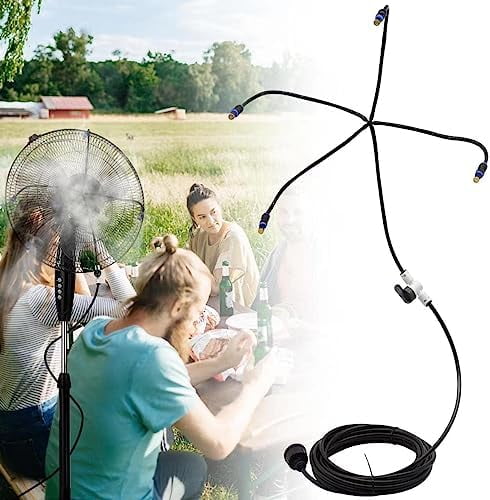 Fan Misting Kit, Misters for Cooling Misting Fans for Outside - 19.6FT ...