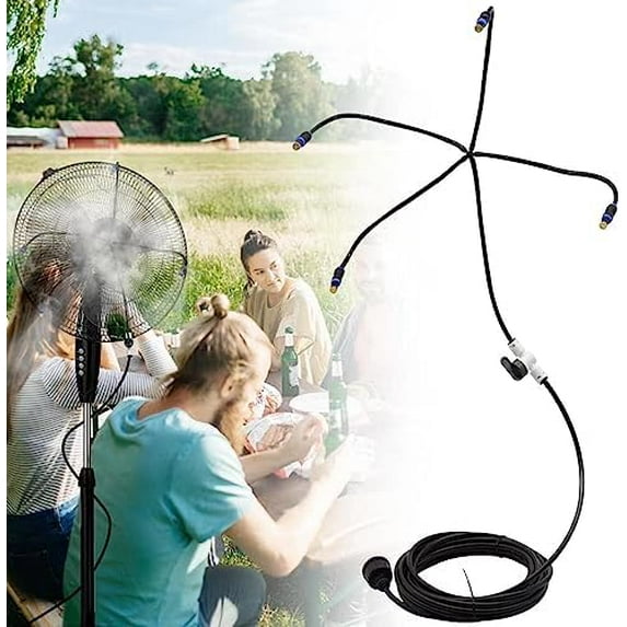 Fan Misting Kit, Misters for Cooling Misting Fans for Outside - 19.6FT ...