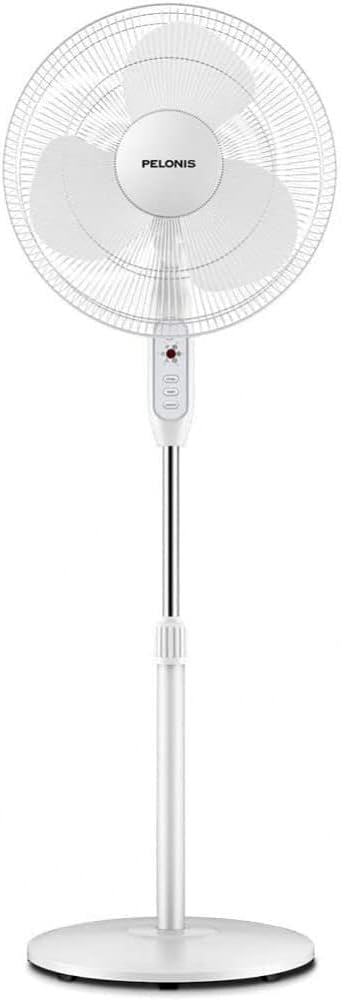 Fan Portable 16 Inch Pedestal Fan| 3-Speed| 90° Oscillation| Adjustable ...