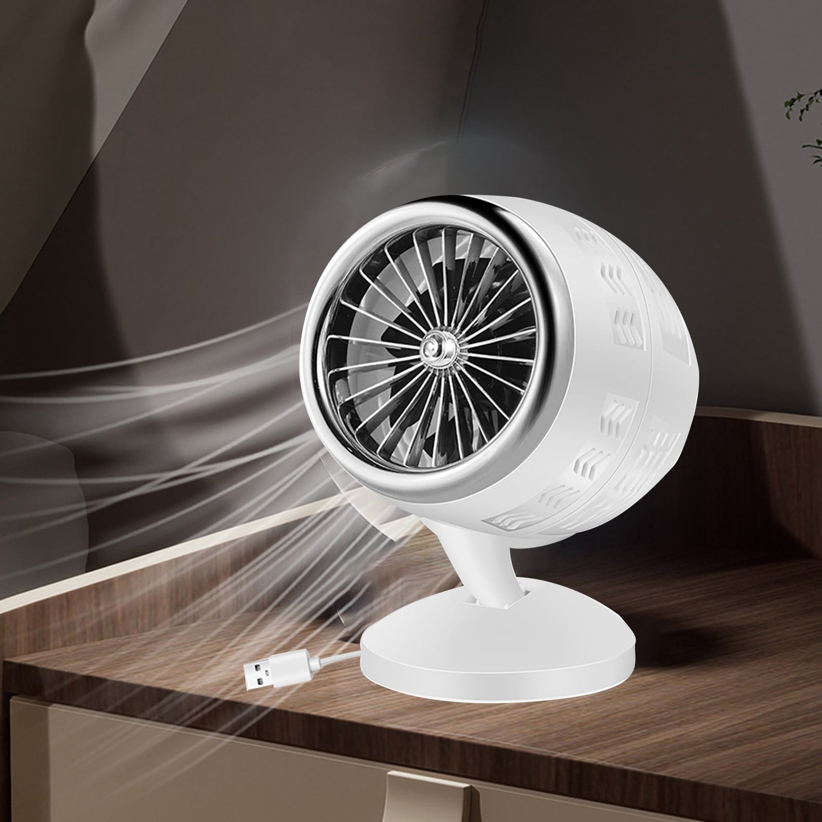 Fan Portable Clip Rafonie Air Conditioner USB Quiet Battery Powered ...