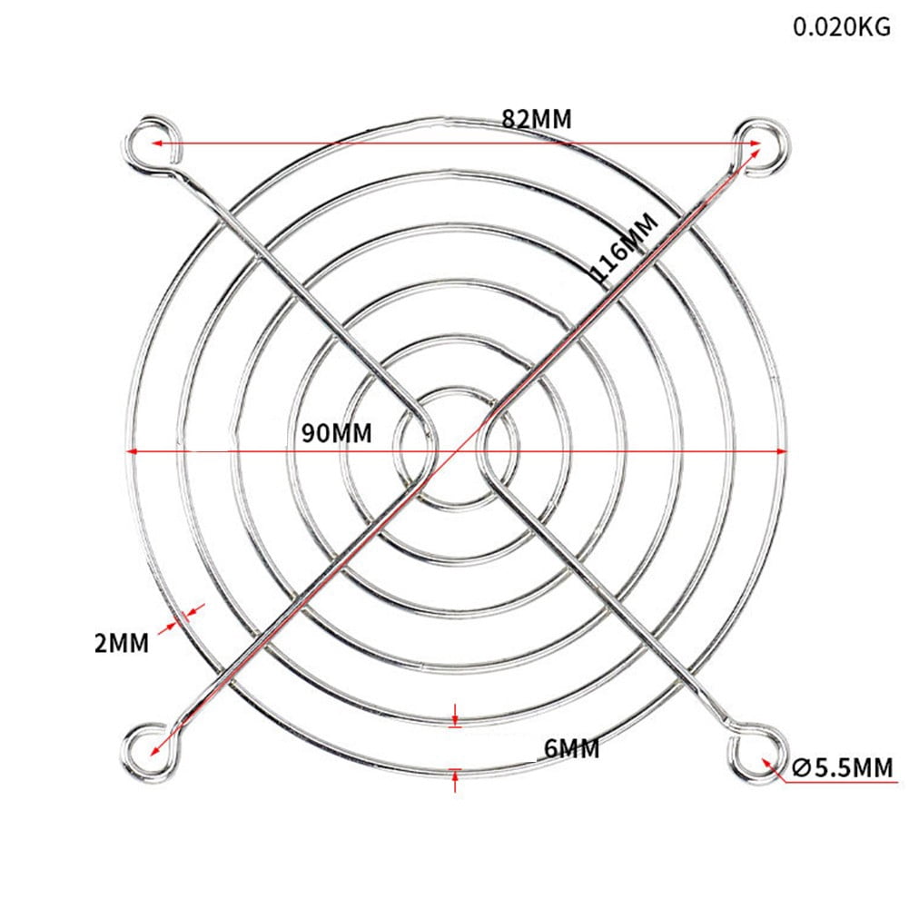 Fan Protection Net 80-200mm Cooling Fan Protection Net Metal Iron Mesh ...
