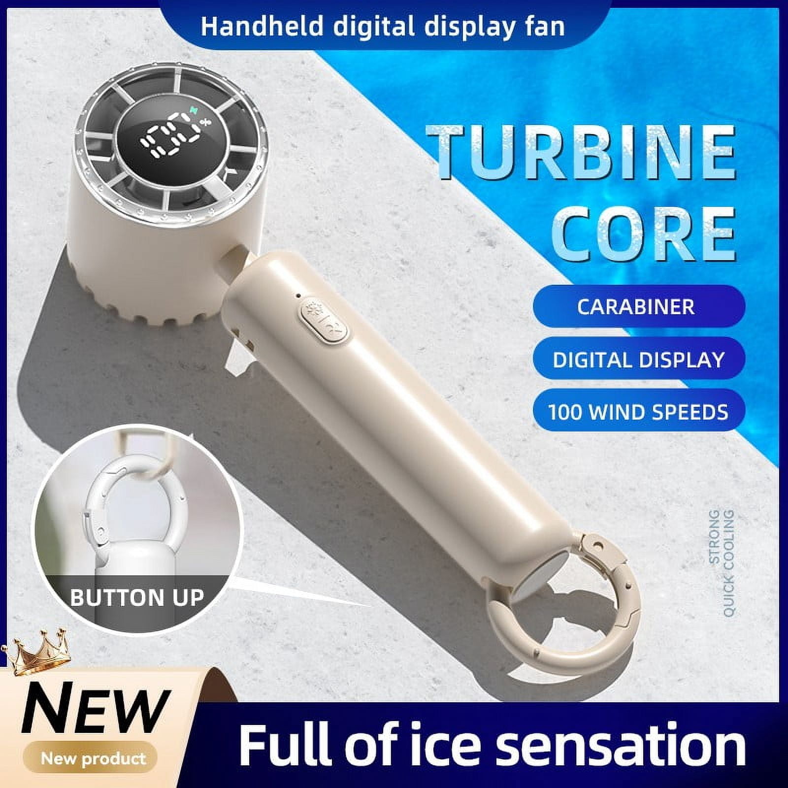 Fan Rechargeable Strong Wind 100 Gear Wind Speed Electric Fan Digital ...