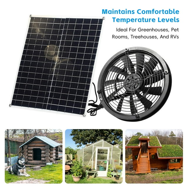 Fan,Rvs And Animals Rpm - Ip65 20w Solar Panel Fan Kit Fan 20w Solar ...