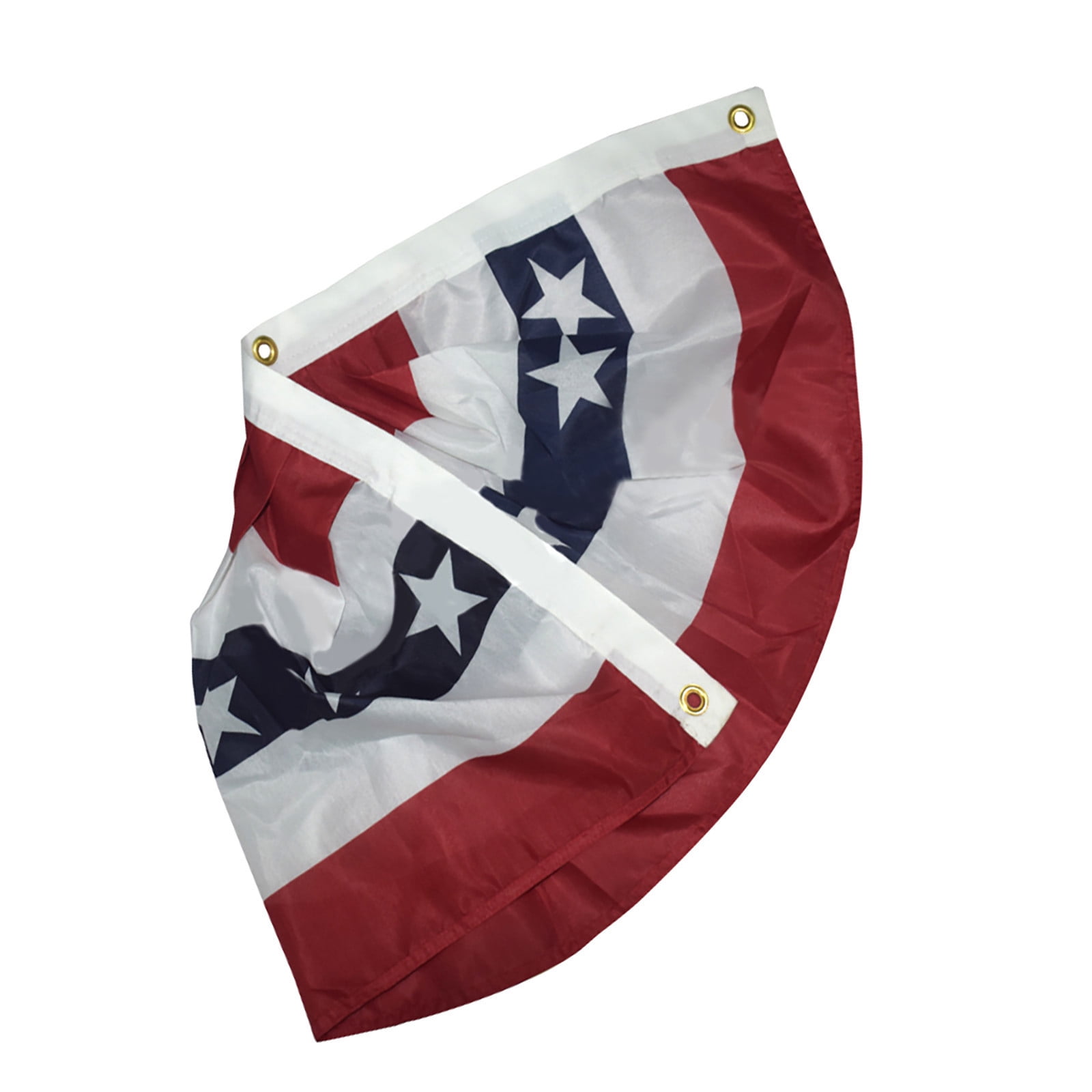 Fan-Shaped American Flag Patriotic Decoration Banner Set Of 5 Flags ...