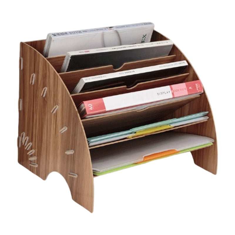 Fan-Shaped File Holder Desktop File Folder for Document Magazine Mail ...