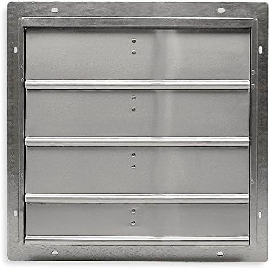 Fan Shutter, 24 In, Mill Finish Aluminum - Walmart.com