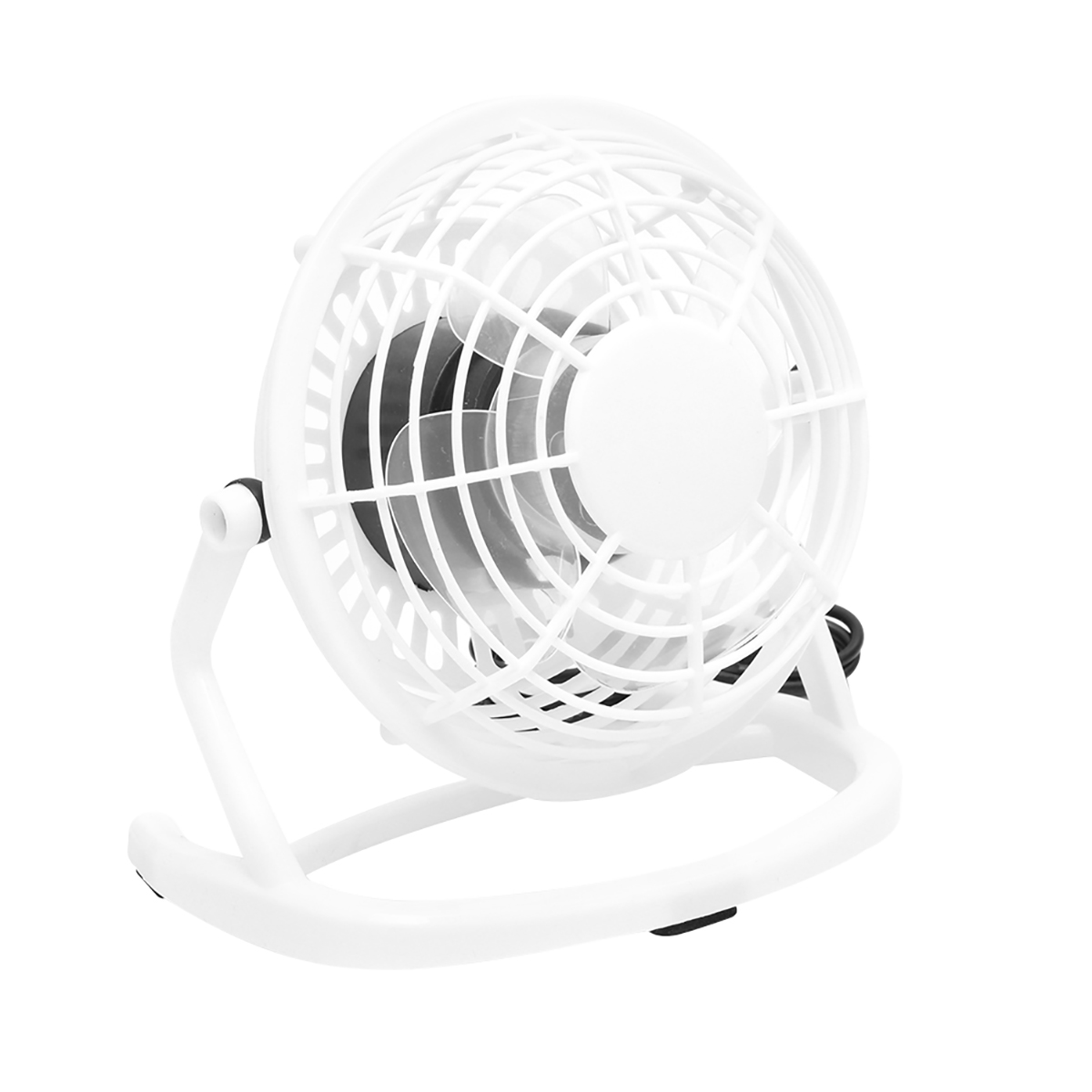 Fan Small USB Desktop Fans Battery Electric White Office Student ...