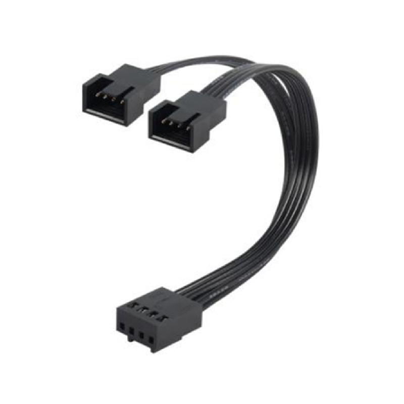 Fan Splitter Cable 1 to 2 Male to Female 4Pin Computer Fan Power ...