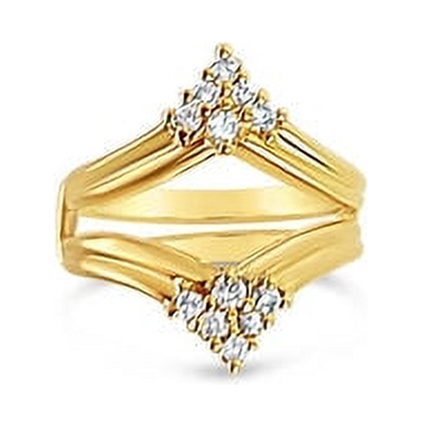 Fan Style Diamond Cluster Ring Guard/Enhancer - Walmart.com