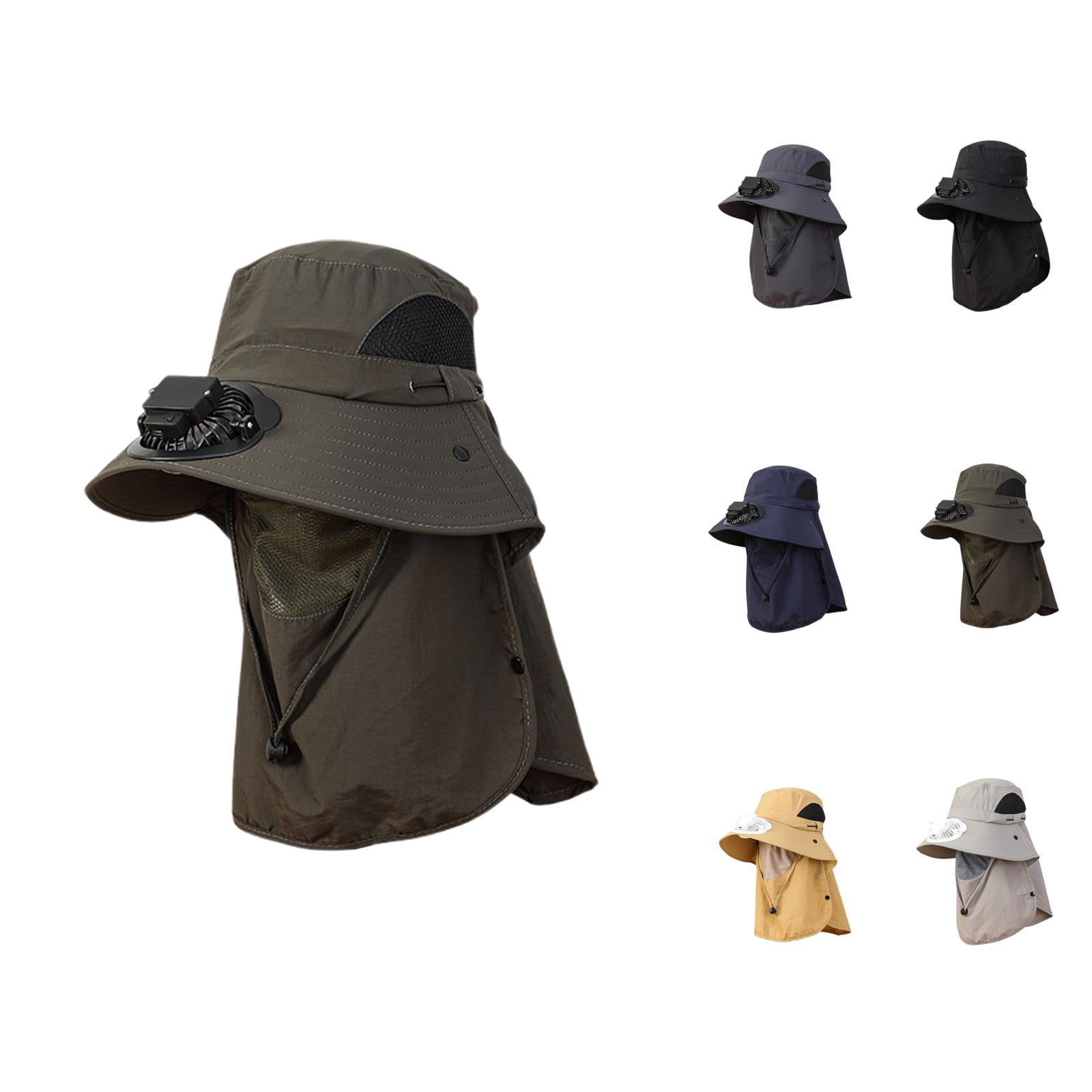 Fan Sun Hat for Women and Men – USB Rechargeable Wide Brim Straw Hat ...
