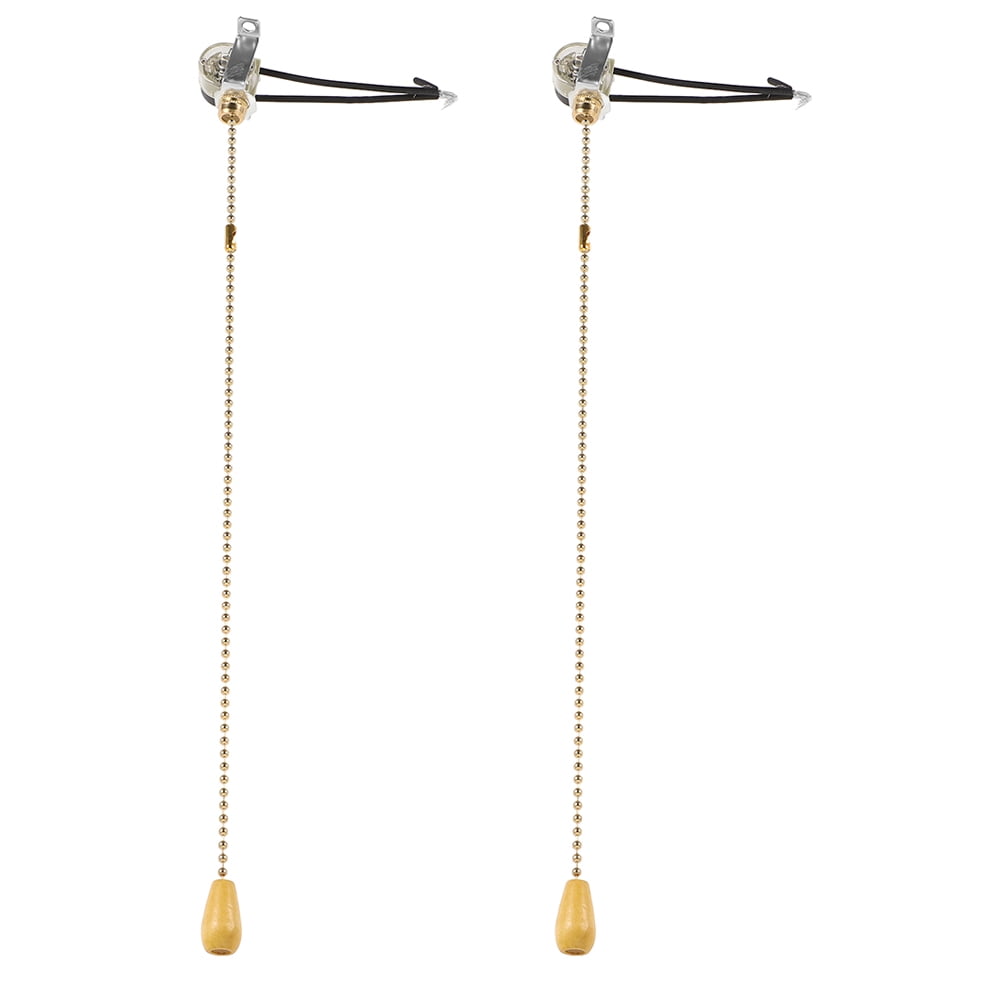 Amosfun 2Pcs Iron Ceiling Fan Light Pull Chain Switch Replacement with ...