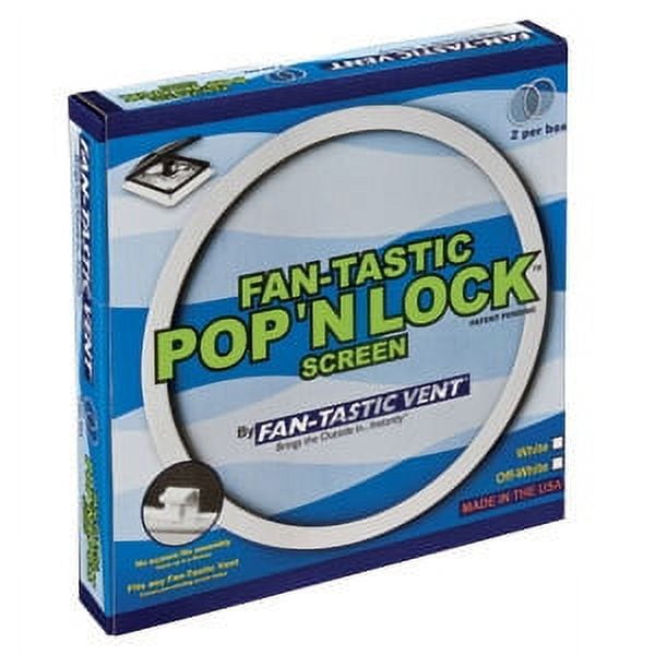 Fan-Tastic Vent K-2035-81 White Pop N Lock Screen 2 Pack - K2035-81 ...
