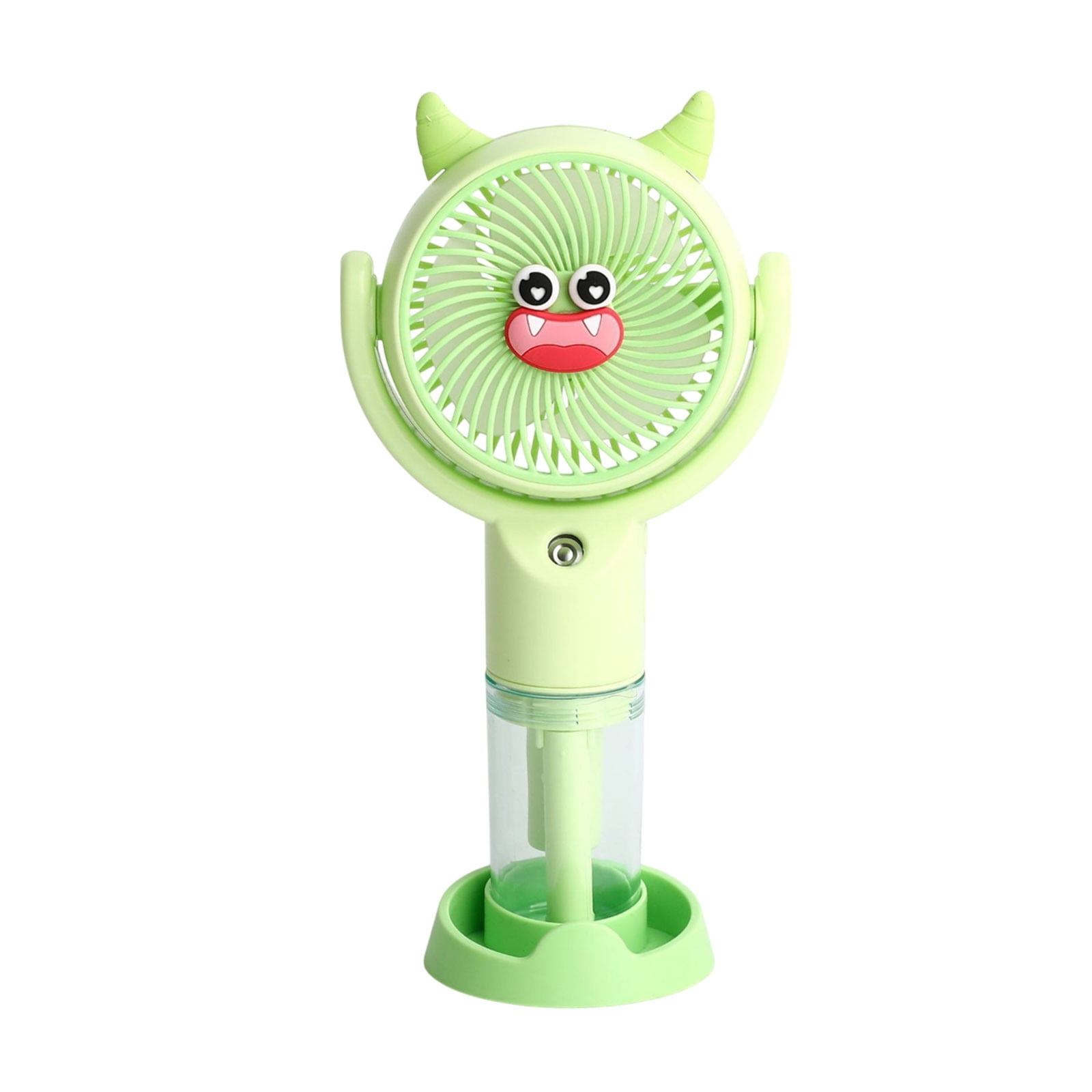 Fan Usb Rechargeable Handheld Mini Portable Green Spray Misting Fauna ...