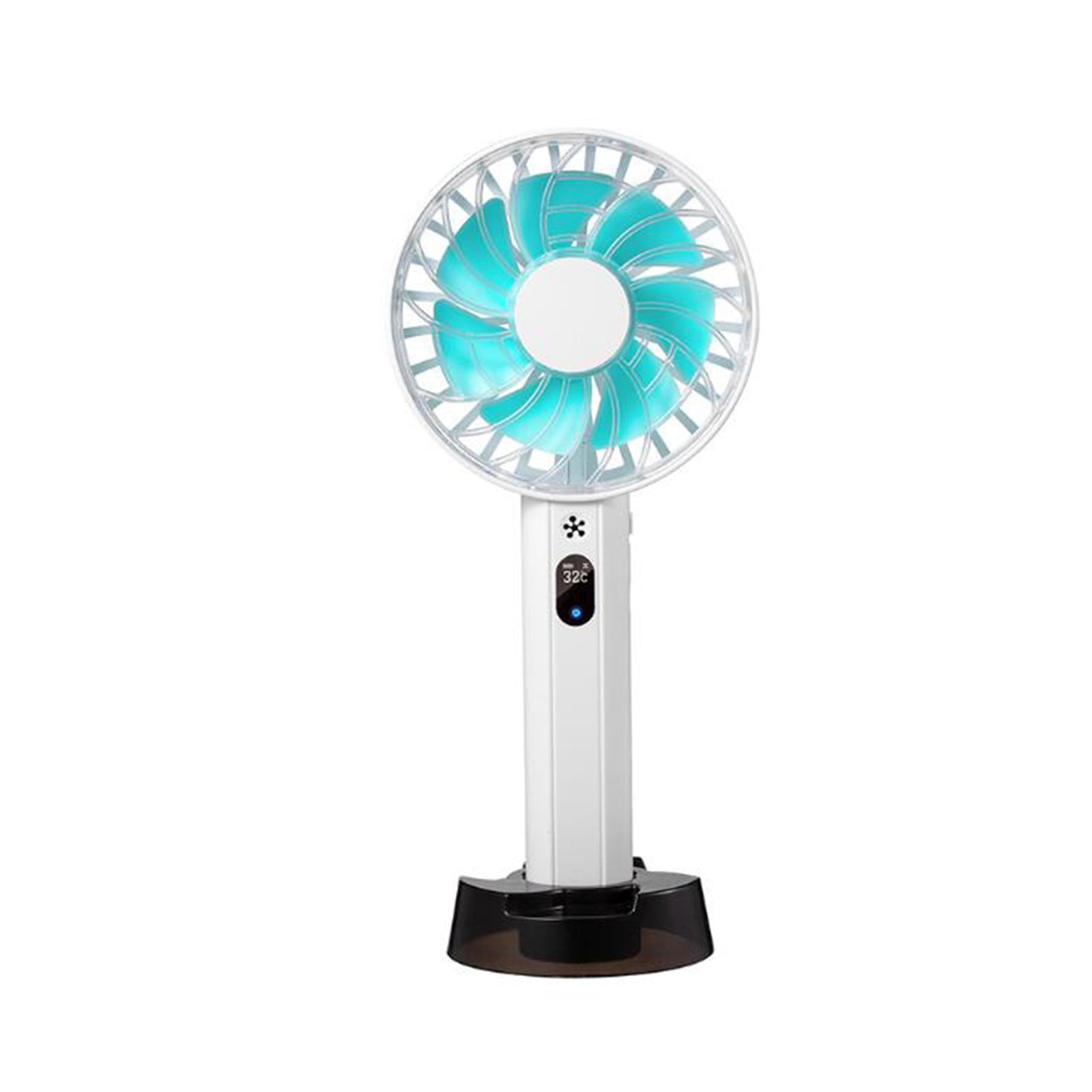 Fan ZKCCNUK 2024 Portable Usb Digital Display Negative Handheld Fan ...