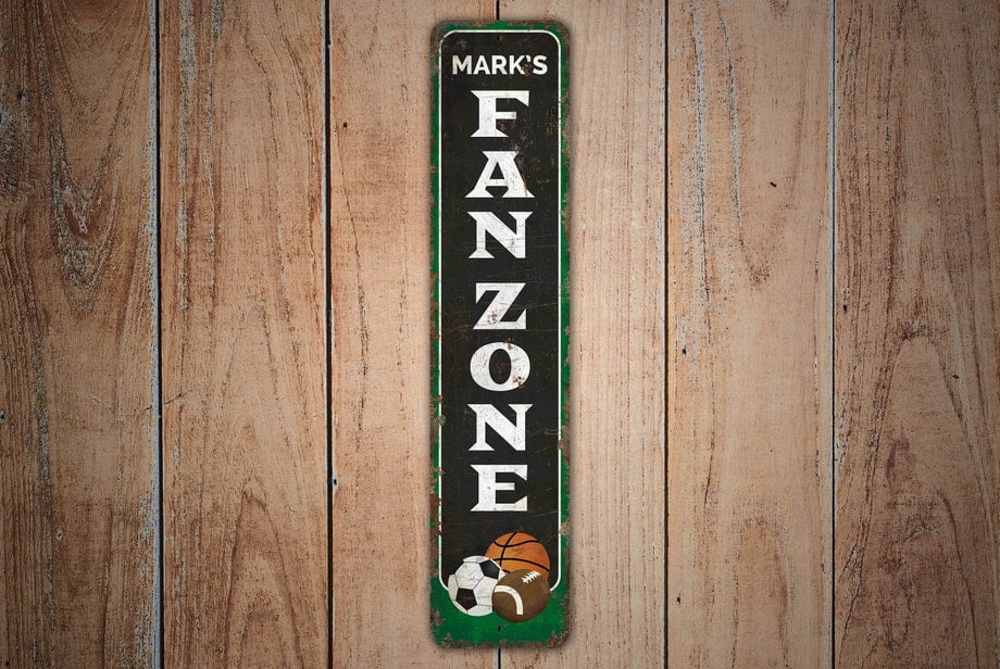 Fan Zone Sign Fan Zone Decor Kids Room Sign Kids Room Door Sign Vintage ...