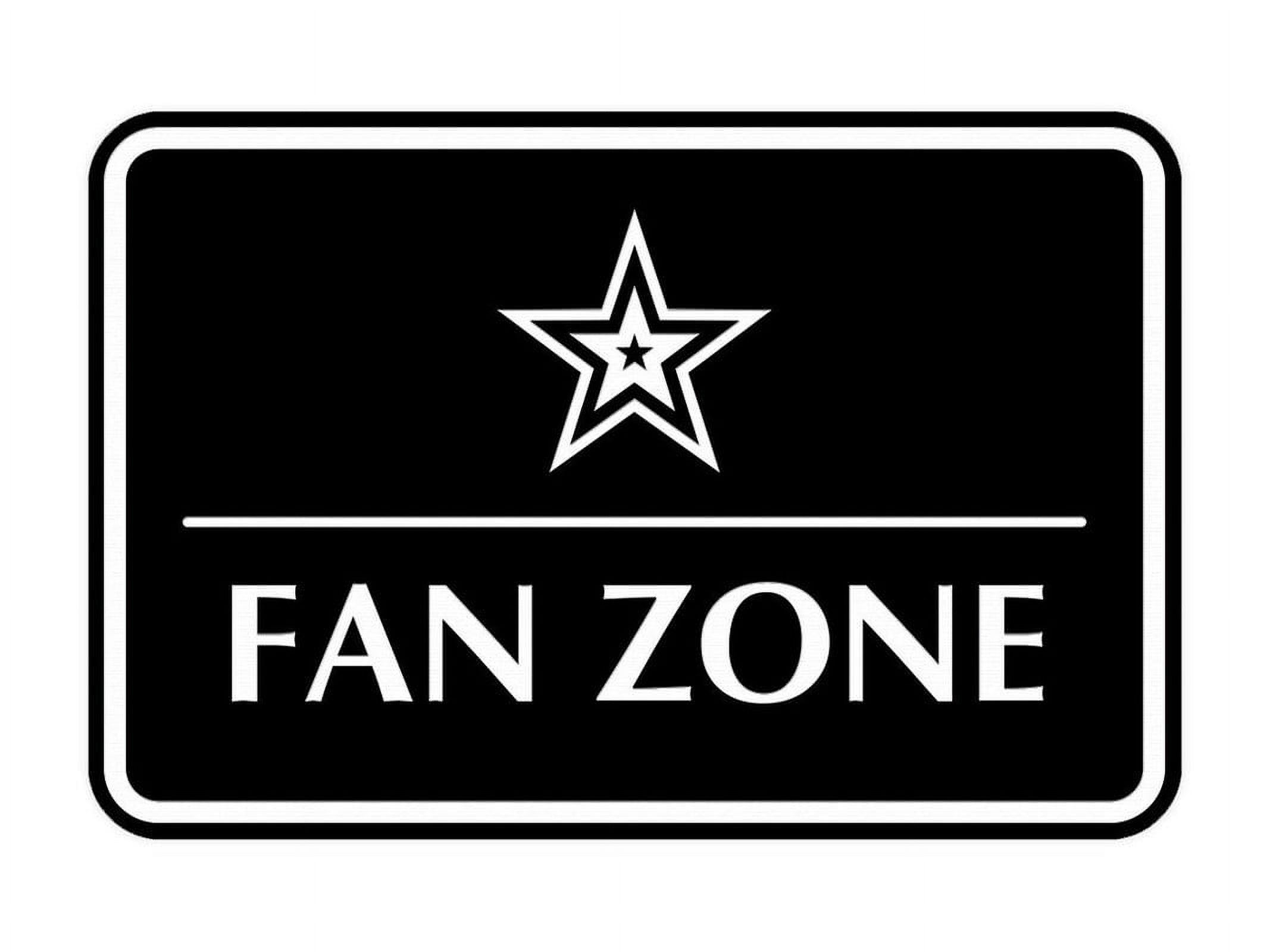 Fan Zone Sign For House 12" X 8" Yard Sign, Premium Aluminum, Sun-Proof ...