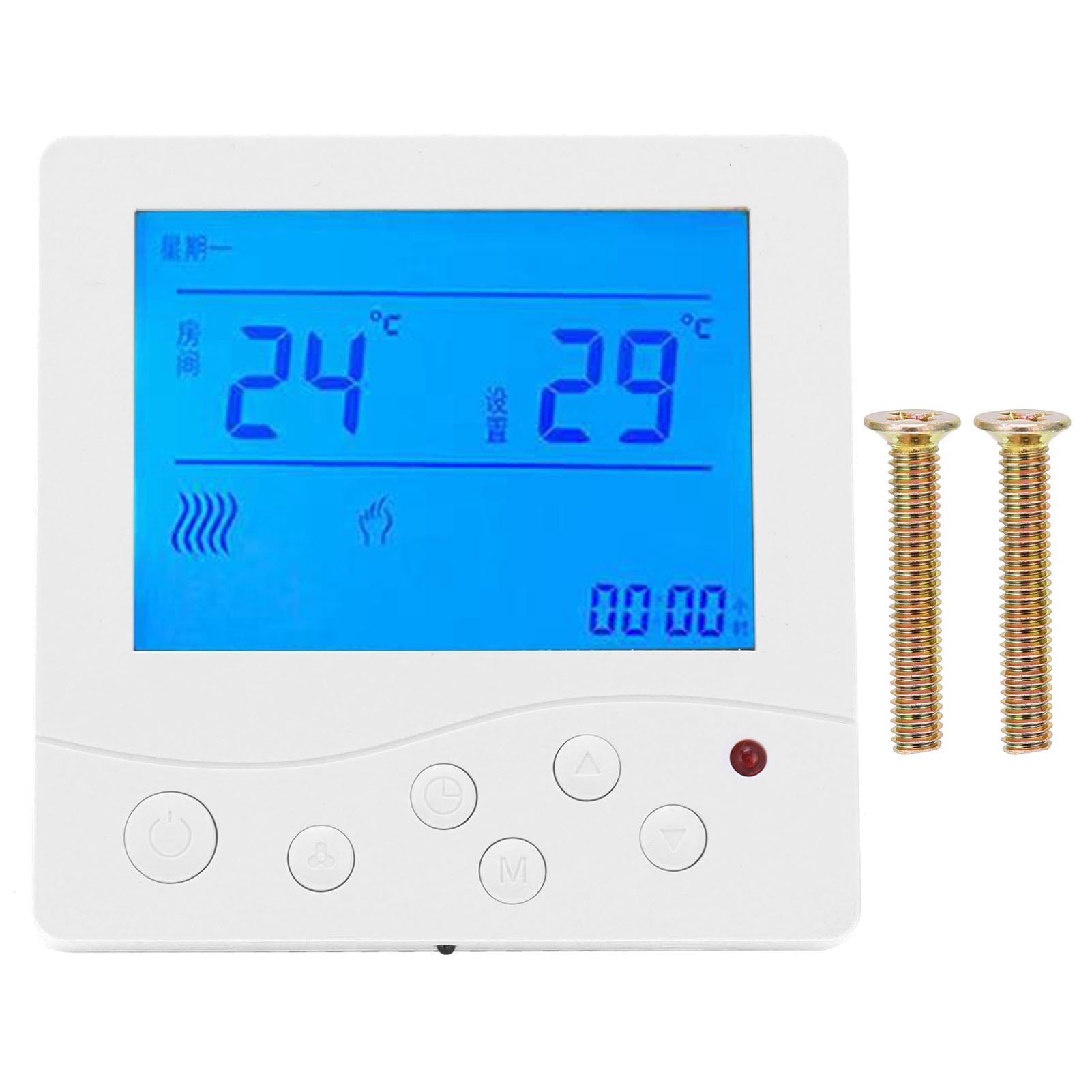 220V AC Central Air Conditioning Temperature Controller LCD Smart HVAC ...