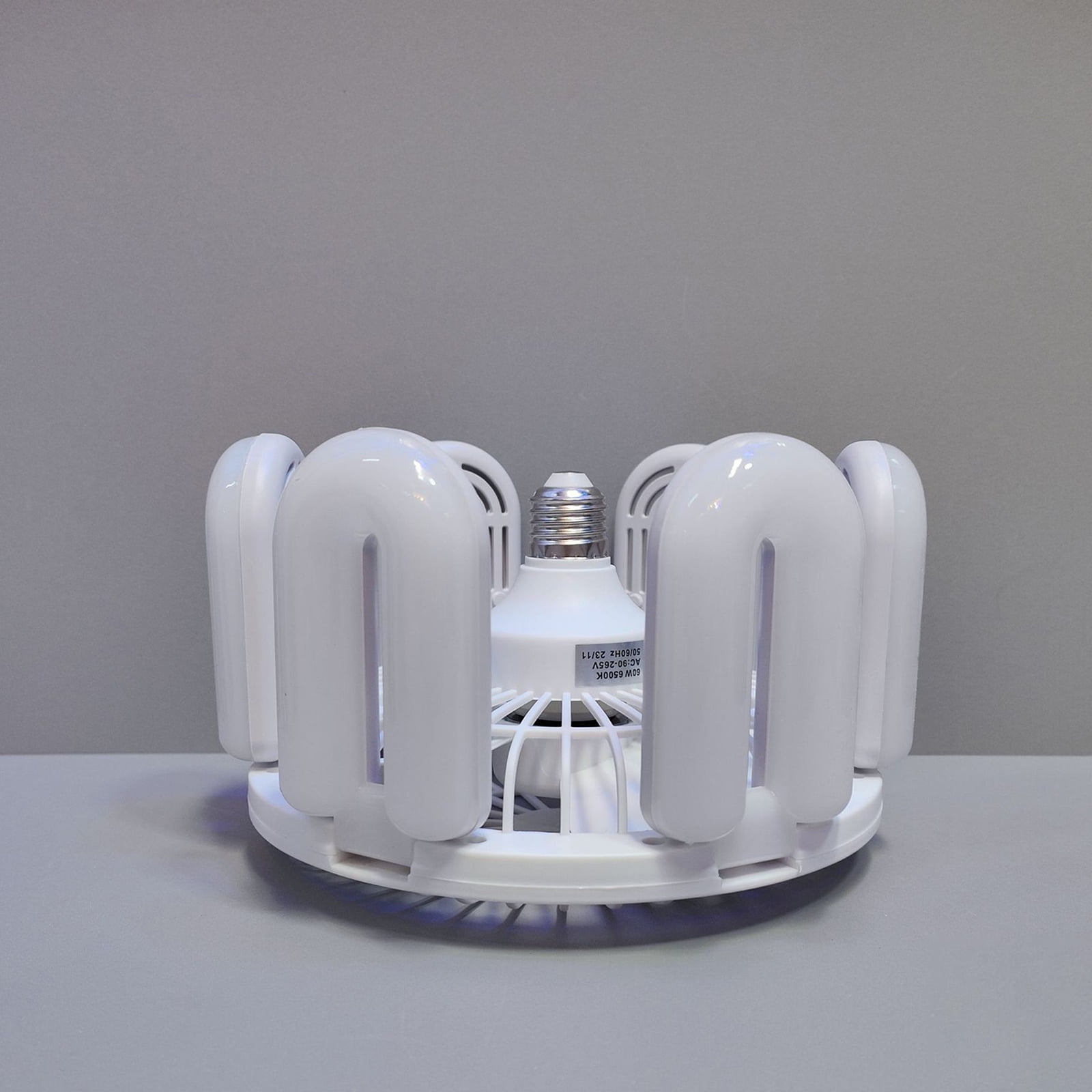 Fan lamp,6 Led Collapsible Screw Saucer Wide Collapsible E27 Saucer ...