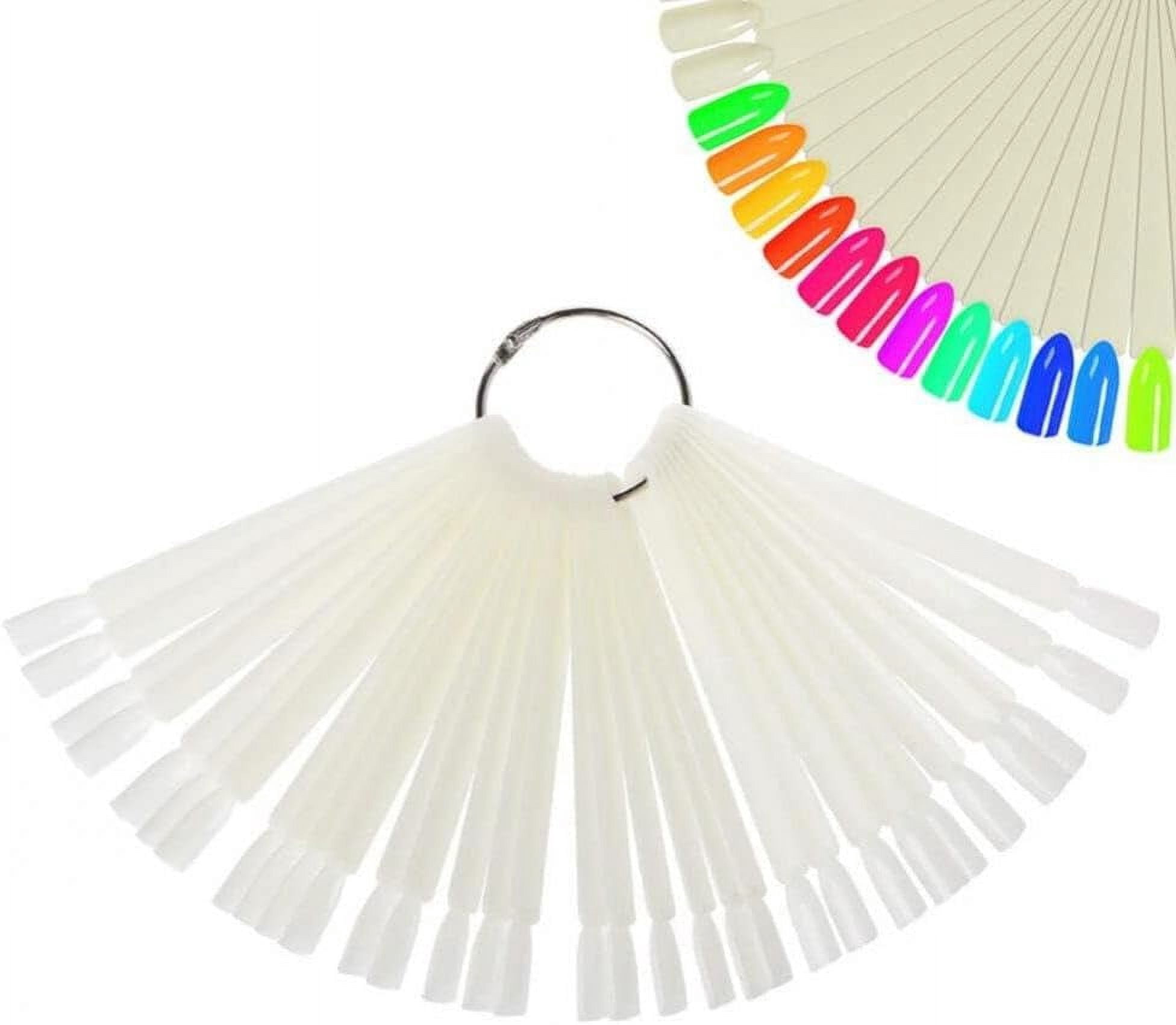 Fan-shaped Fake Nail Display Sticks Nail Display Board Nail Art Tips ...