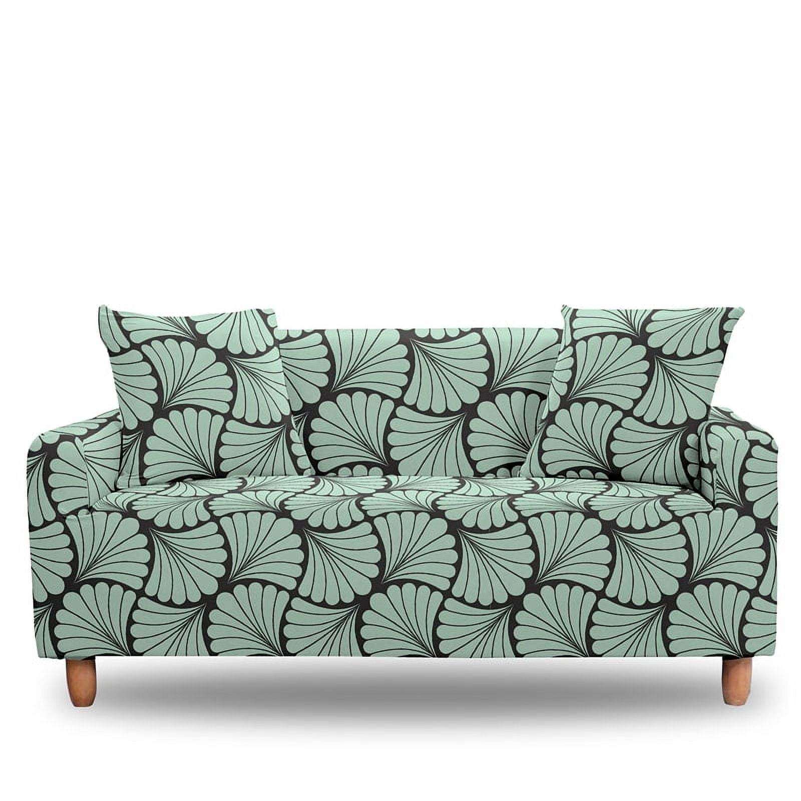 Fan-shaped Geometric Pattern Couch Covers All-cover Loveseat Stretch ...