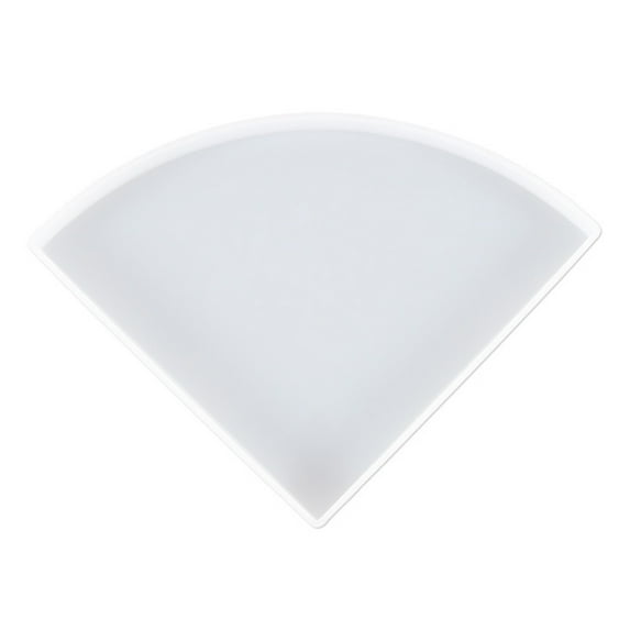 Fan-shaped Shelf Tray Epoxy Resin Mold Display Stand Coaster Plate ...