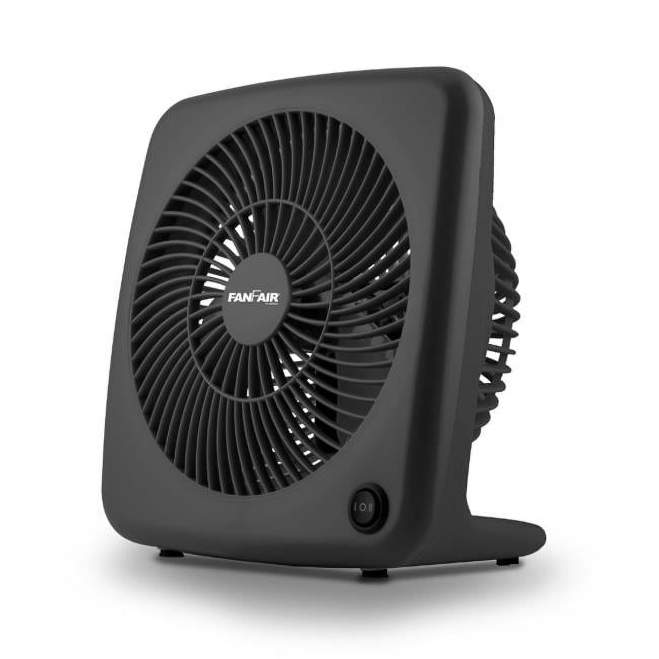 FanFair FBF-700K 7 in. Personal Box Fan - Black - Walmart.com