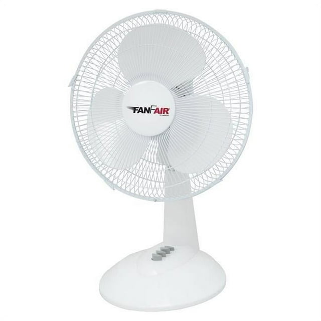FanFair FDF-1212W 12 in. Desktop Fan, White - Walmart.com