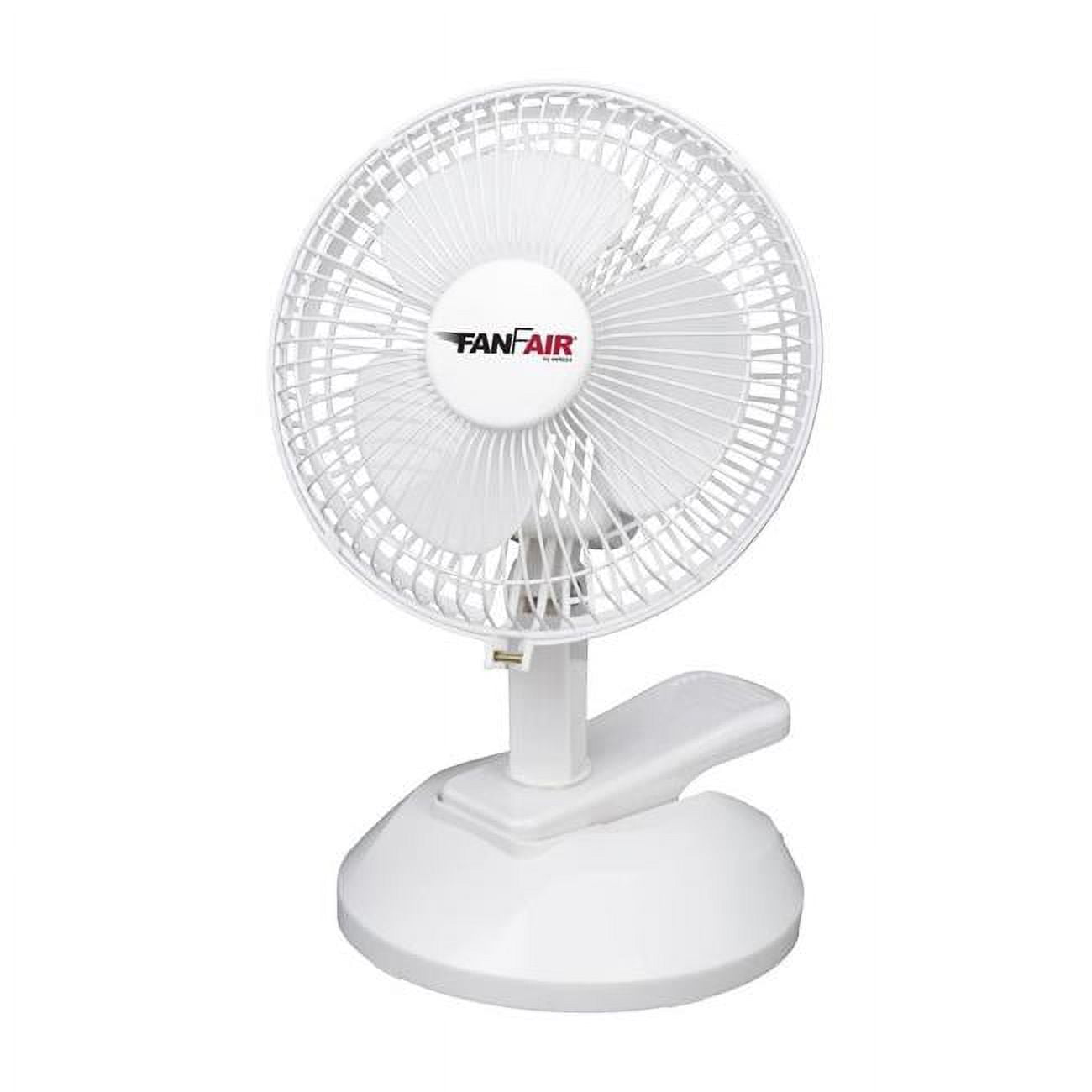 FanFair FPF-600W 6 in. 2-In-1 Table Plus Clip Fan, White - Walmart.com