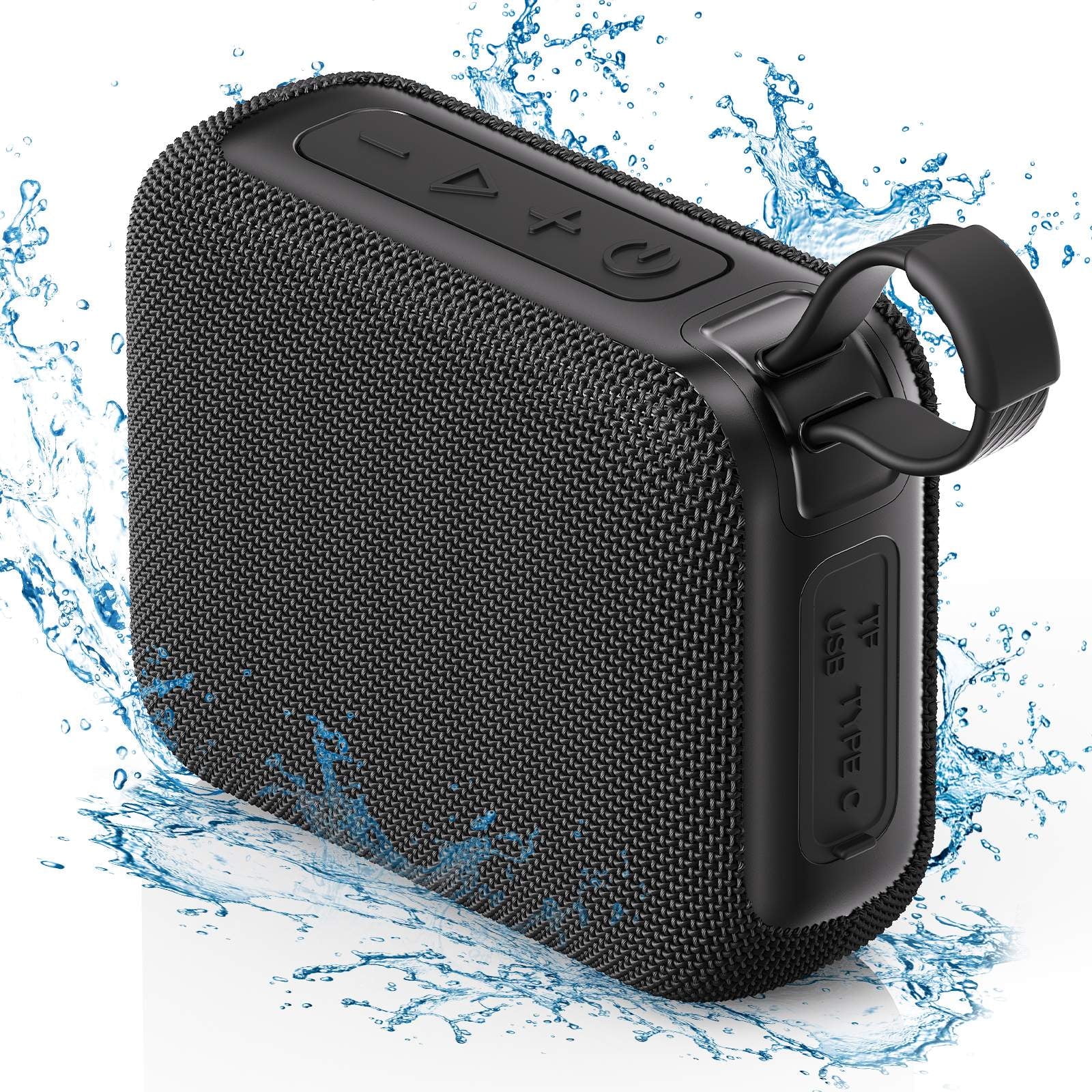 FanFun Portable Bluetooth Speaker, Mini Wireless Speaker 10W Power Subwoofer, Outdoor Waterproof ...