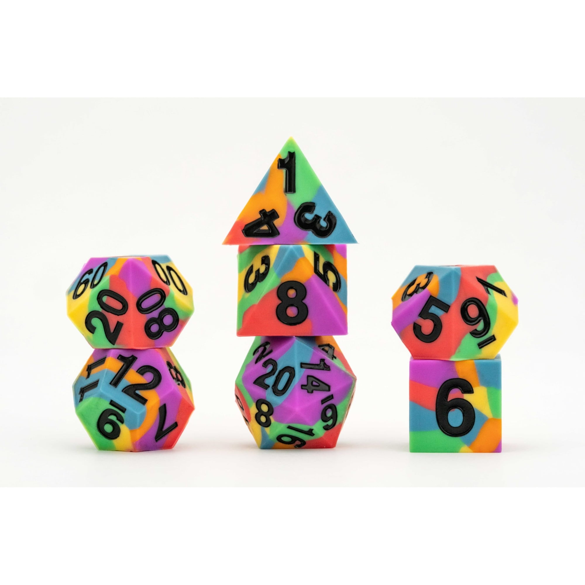 FanRoll by Metallic Dice Games 16mm Pride Sharp Edge Silicone Rubber ...