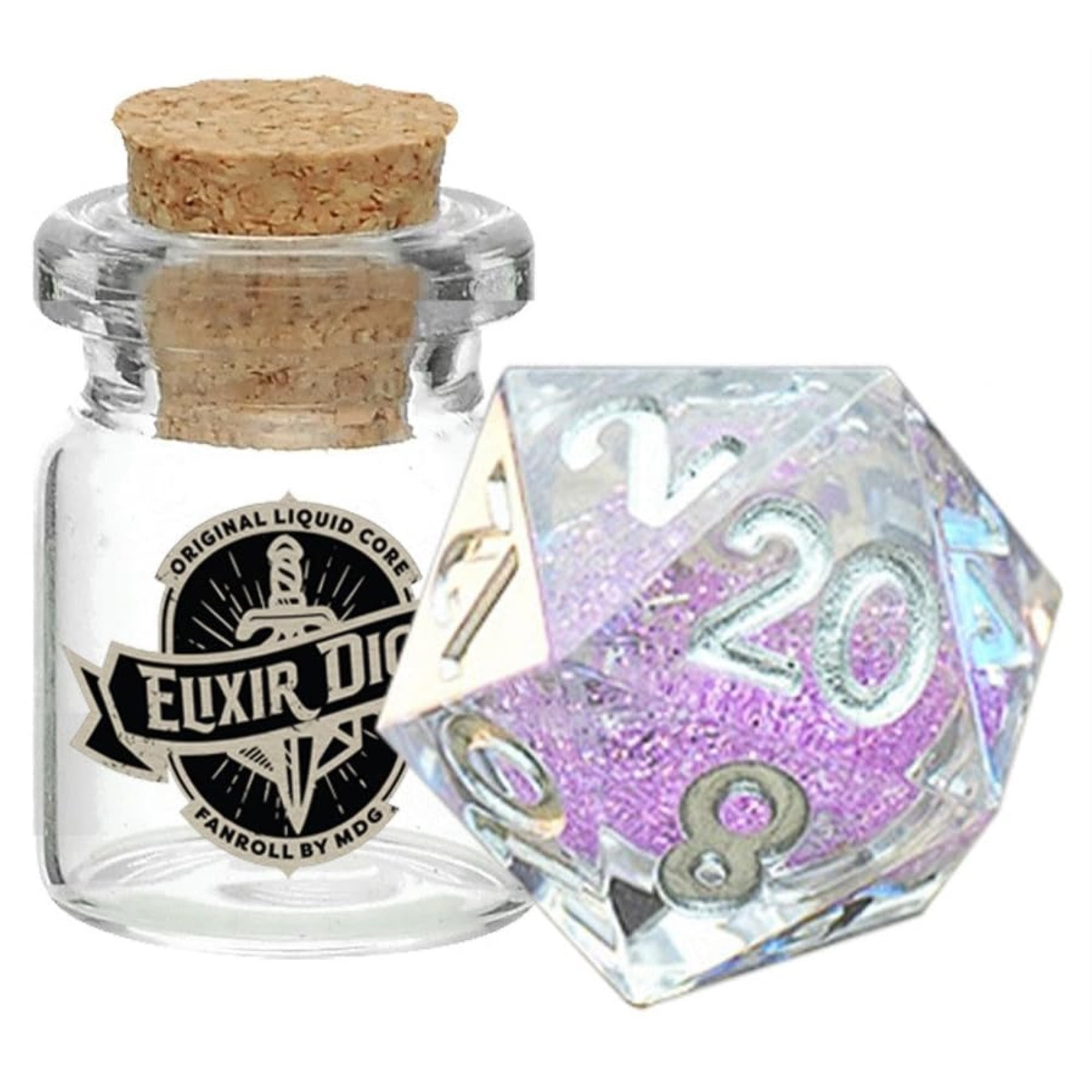 FanRoll by Metallic Dice Games Individual d20 Elixir Liquid Core DND ...