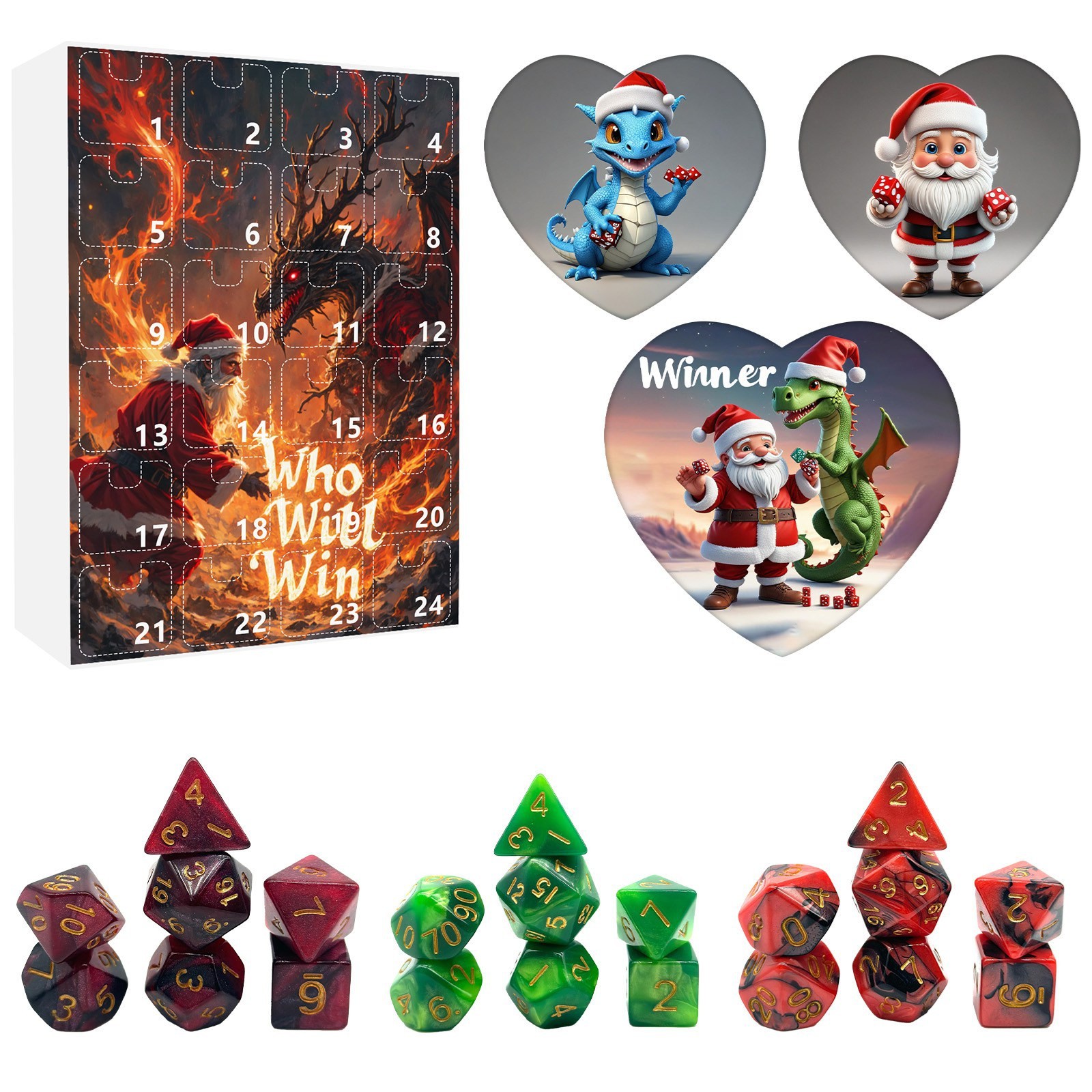 FanSyZe Clearance 2024 MTG Advent Calendar Advent Calendar Set Dice Advent Calendar 2024 ...