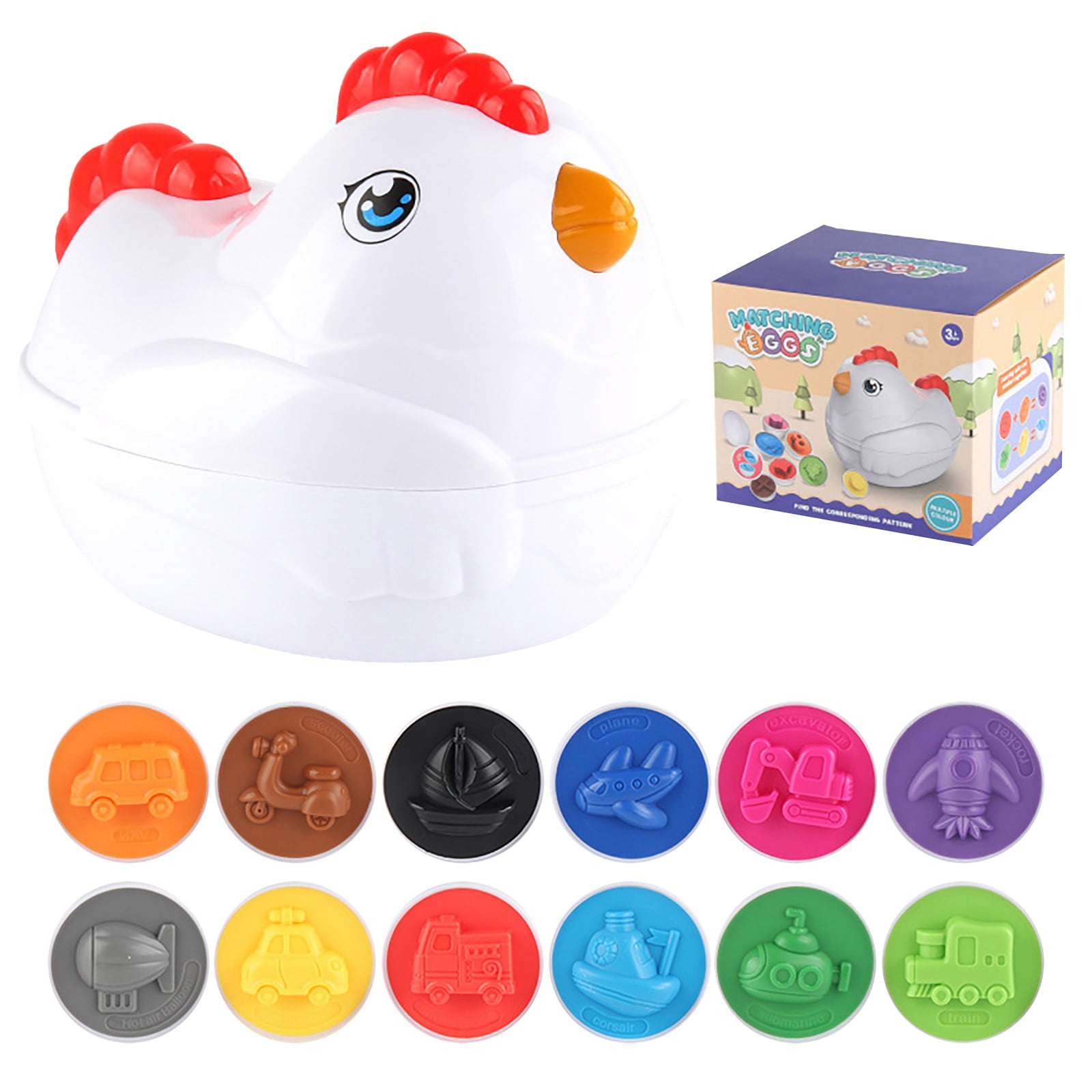 FanSyZe Early Education Toys Chicken Eggs Easter Toys Gifts for ...