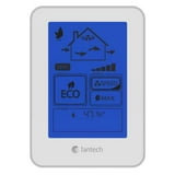 FanTech ECO-TOUCHIAQ Touchscreen Multi-Function Dehumidistat IAQ ...