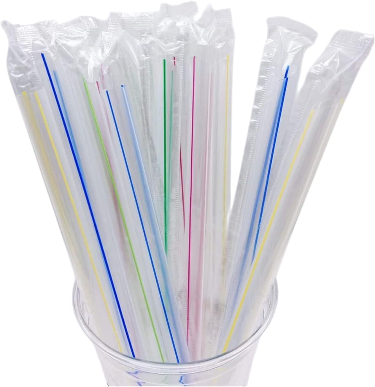 Fanale 2,000 Pcs (100 x 20 bags) Multi Stripe Colors Jumbo Smoothie ...