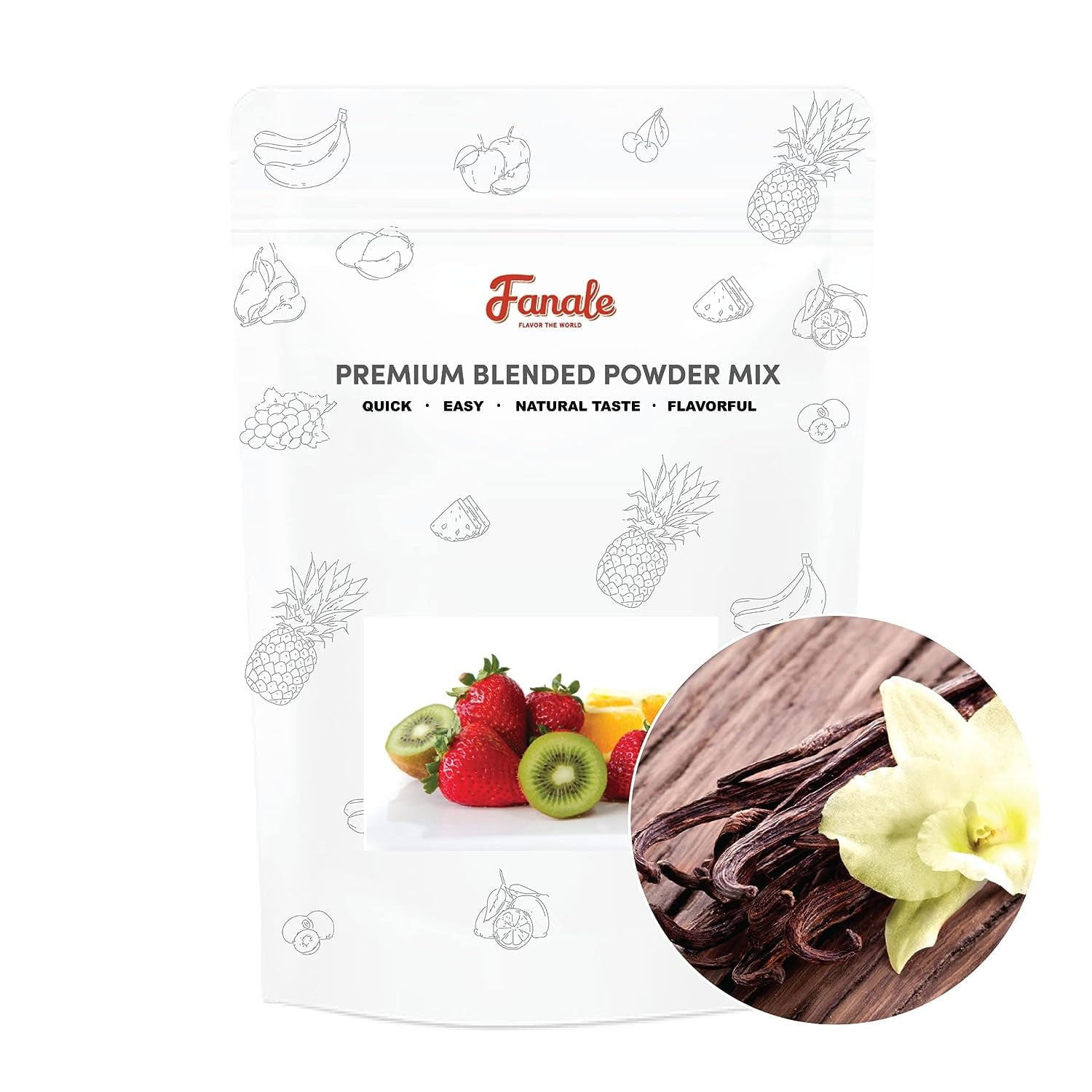 Fanale - Condensed Vanilla Bubble Tea Flavoring Powder | 2.2 pound Pack ...