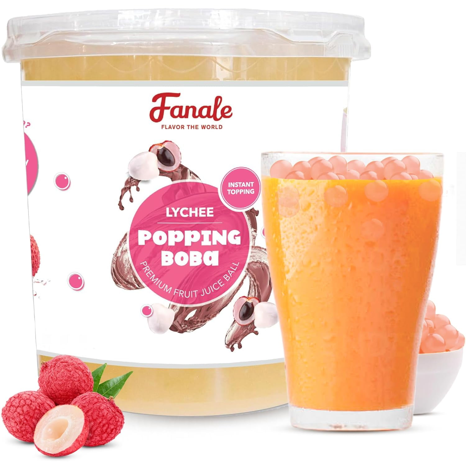 Fanale Popping Boba Pearls for Bubble Tea - 7 pound (Pack of 4 ...