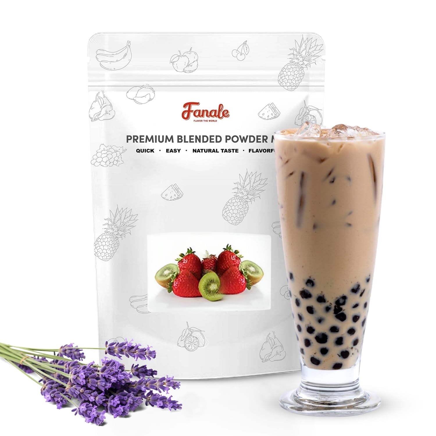 Fanale Premium Lavender Bubble Tea Flavoring Powder for Boba Tea ...