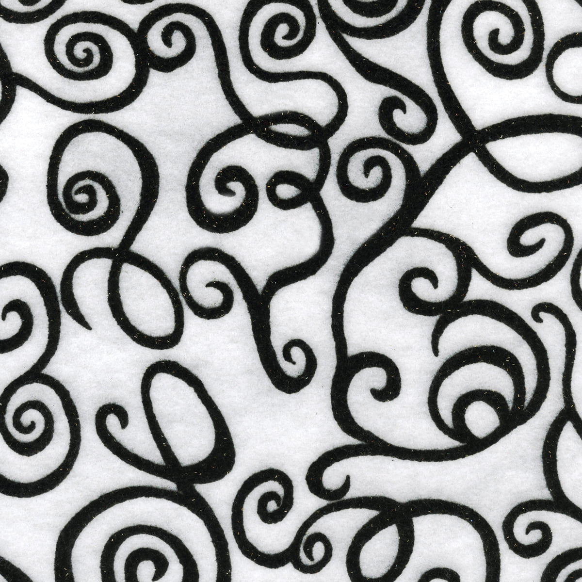 Fanci Felt 9"x12" White Midnight Swirl Sheet - Walmart.com