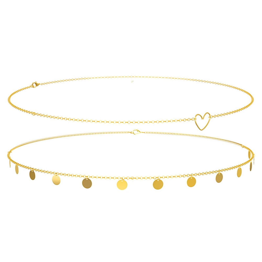 Fanci Me Waist Body Chain for women, 14k Gold Plated Waist Chain ...