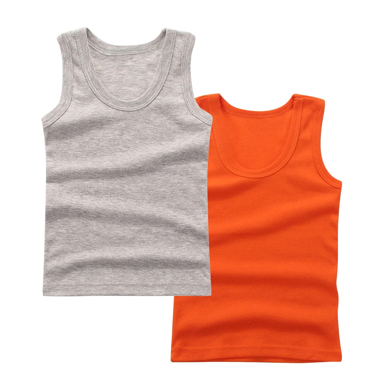 Fancifize 2 Pack Kids Summer Tank Tops Sleeveless Comfort Undershirts ...