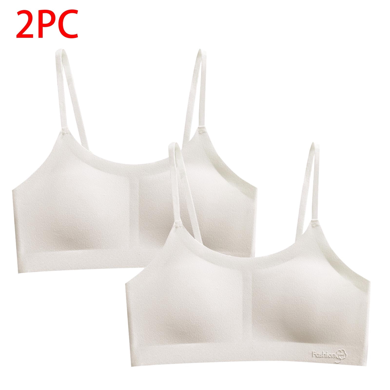 Fancifize 2Pack Girls Sports Bras Wirefree Seamless Training Bras For ...